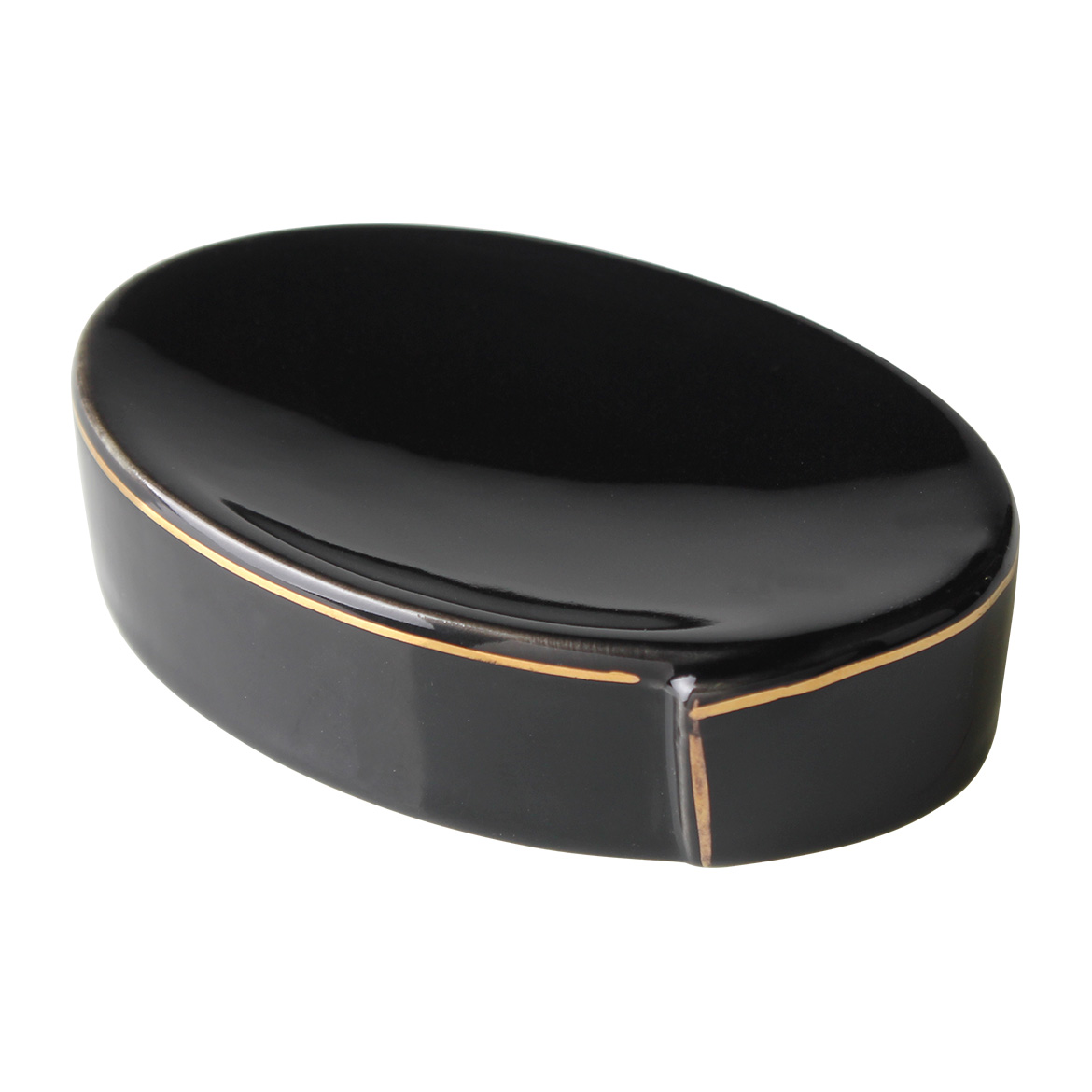 Držač za sapun fold. 12x8x2 cm. Boja crna / Merkury